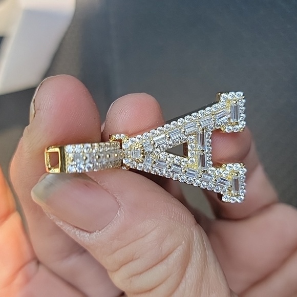 unbranded | Jewelry | Letter A Gold Over Silver Crystal Pendant | Poshmark